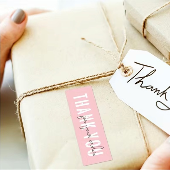 Office | New 12 Label Count Rectangular Thank You Purchase Order ...